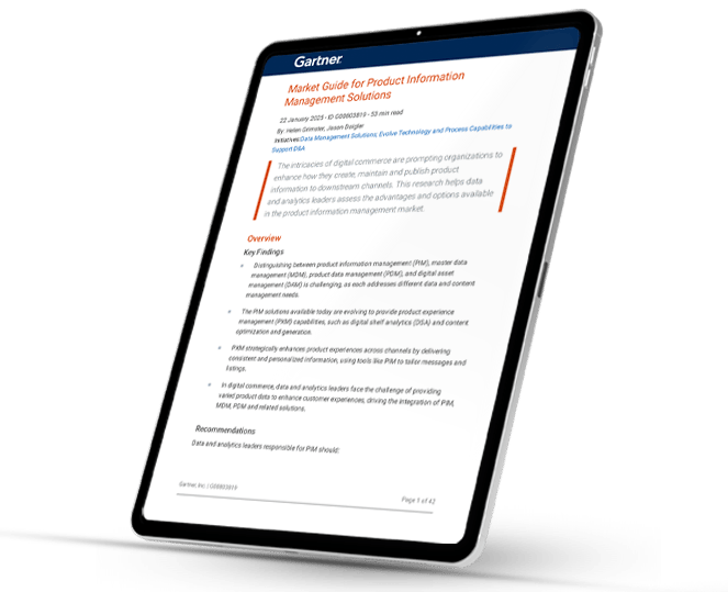 2025 Gartner® Market Guide for PIM Solutions | Bluestone PIM